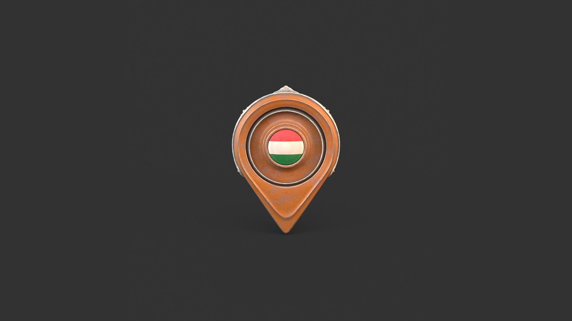 3D Hungary Flag Icon - TurboSquid 2063139