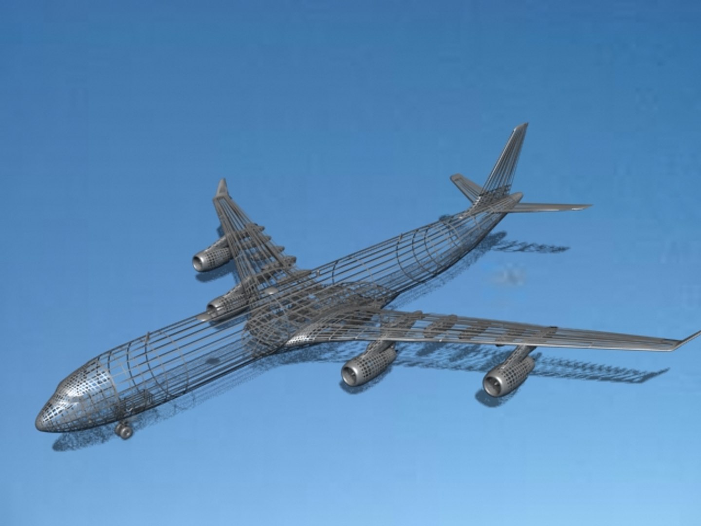 3d Airline A340-600 Airbus A340 Model