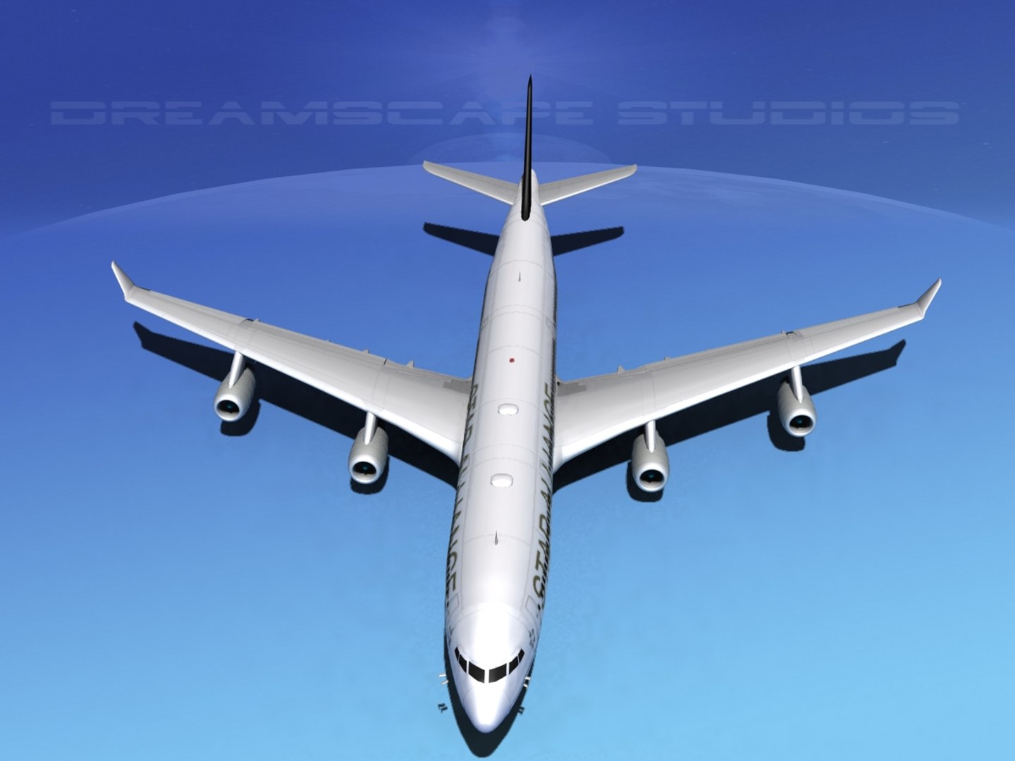3d Airline A340-600 Airbus A340 Model