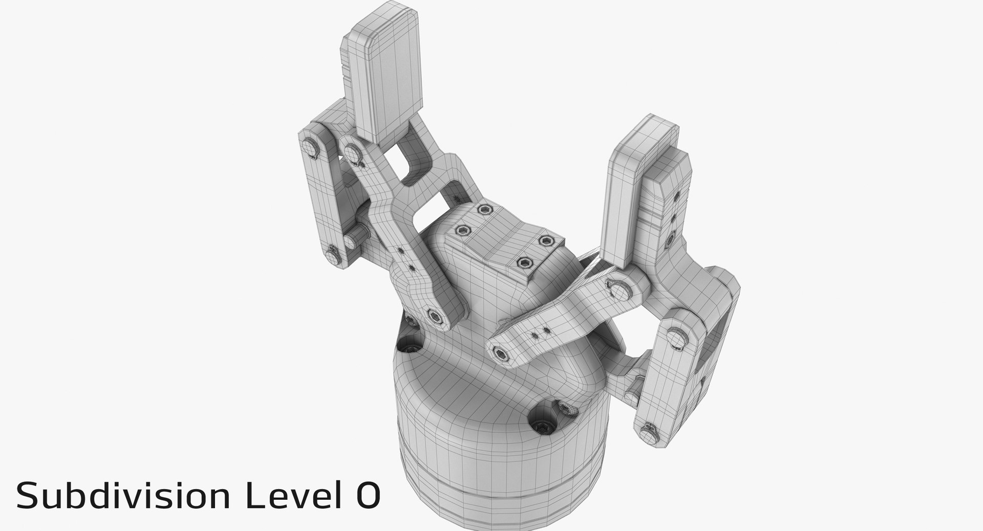 3D model rigged short parallel gripper - TurboSquid 1291182