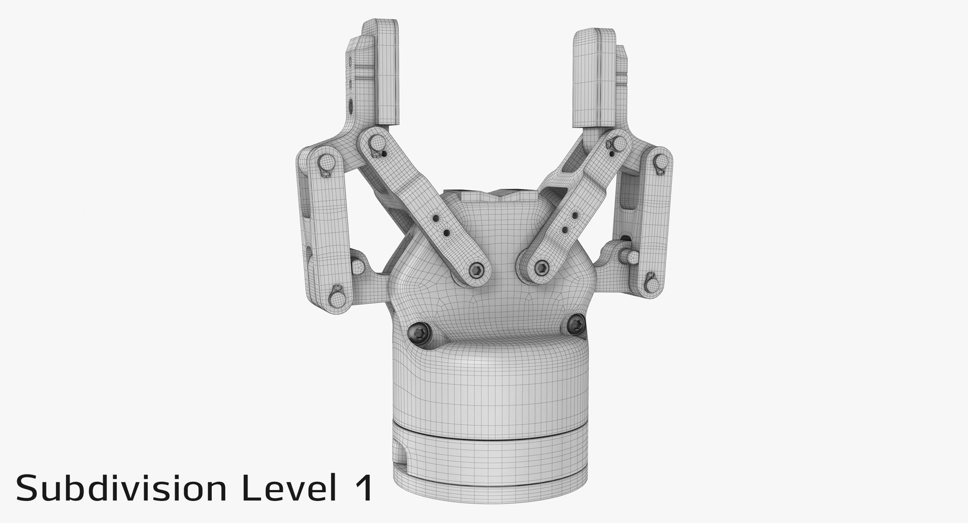 3D model rigged short parallel gripper - TurboSquid 1291182