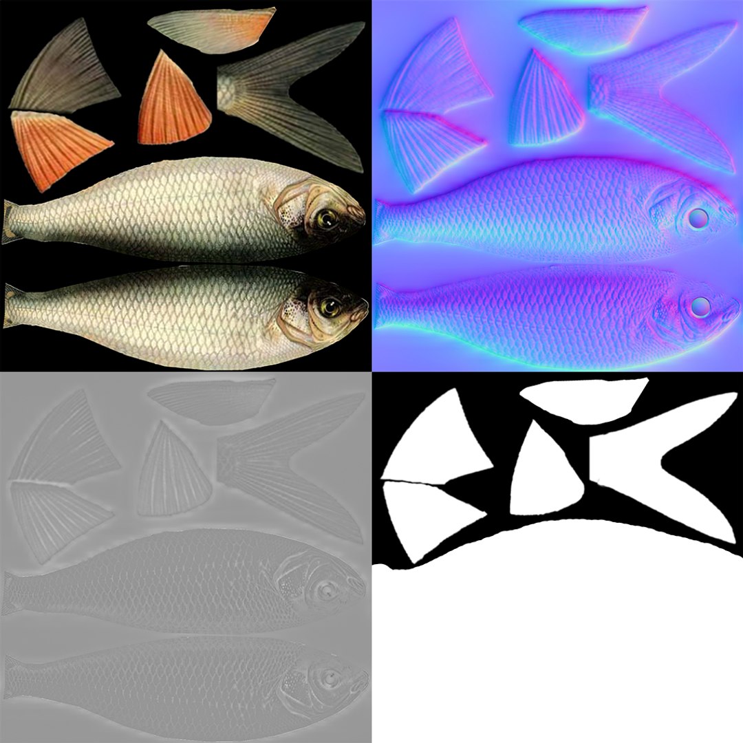 3d model fish