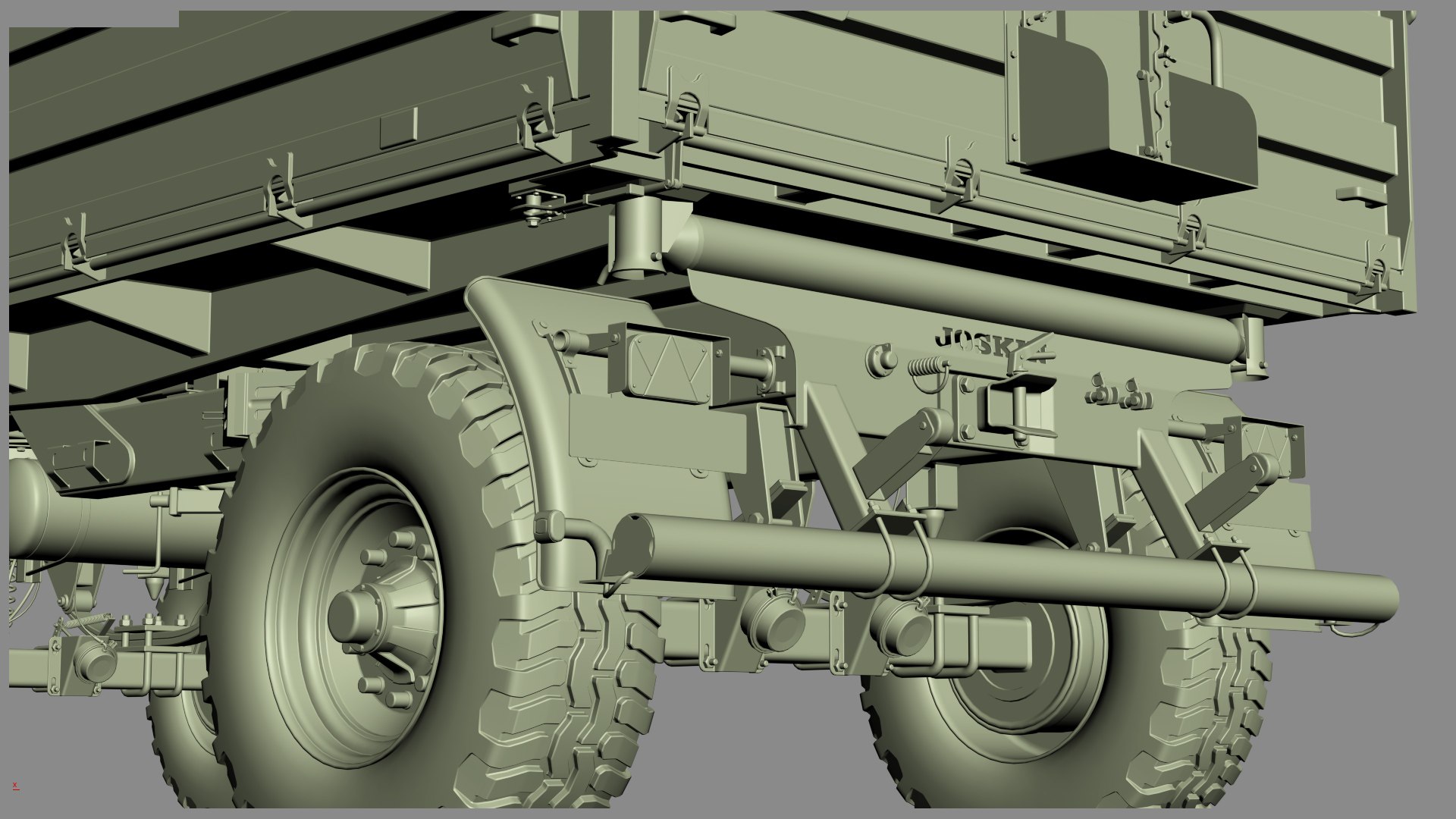 Universal Tipping Trailer Joskin Tetra Cap 5025 19DR160 3D Model ...
