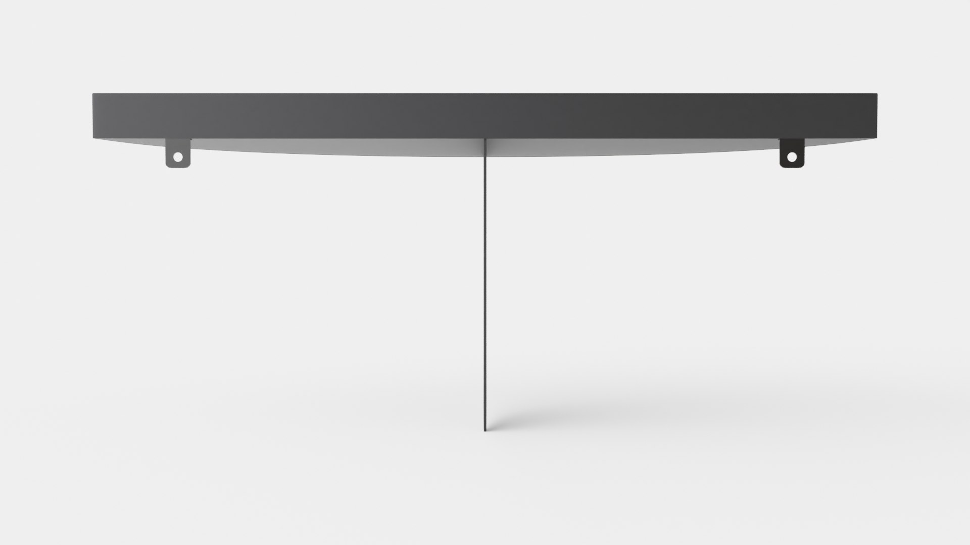 Metal Wall Shelf Black 3D Model - TurboSquid 2246701