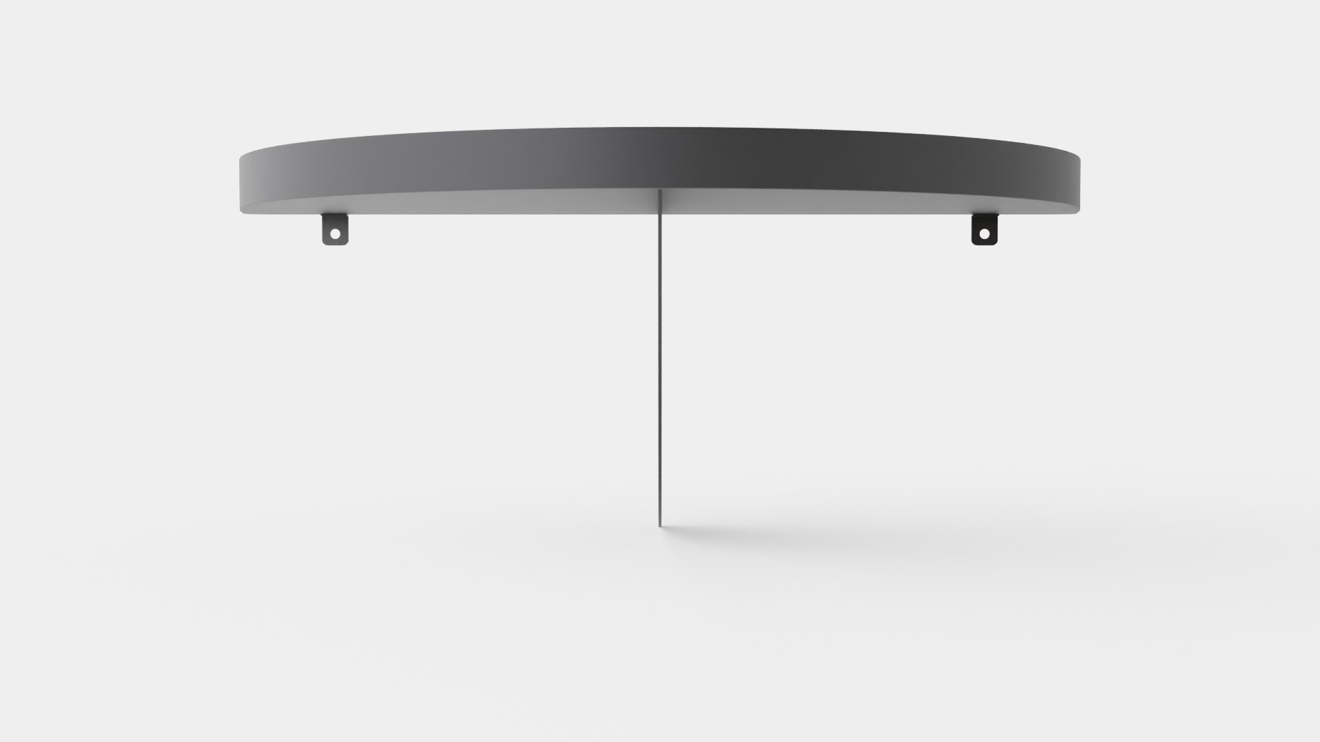 Metal Wall Shelf Black 3D Model - TurboSquid 2246701