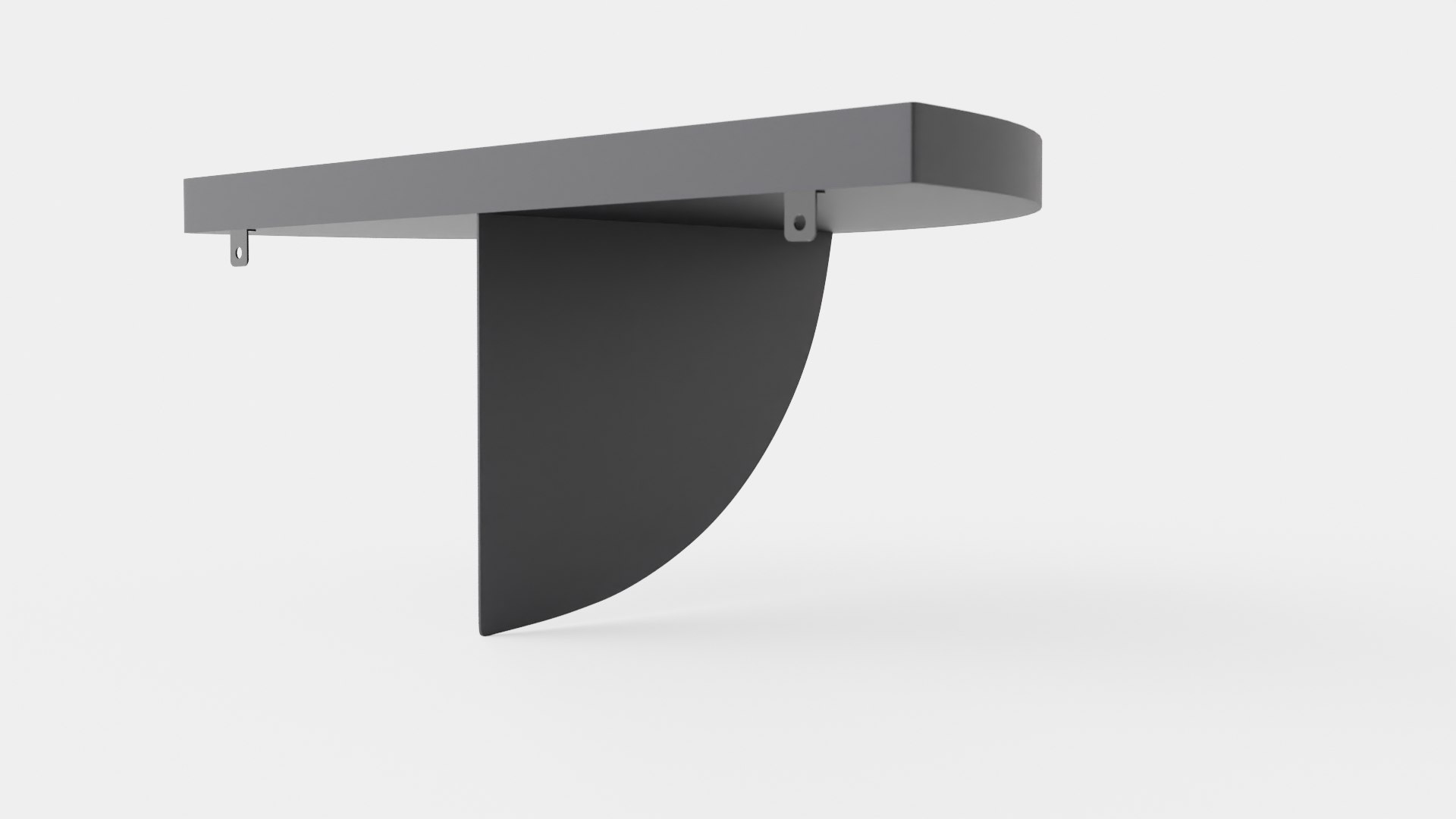Metal Wall Shelf Black 3D Model - TurboSquid 2246701