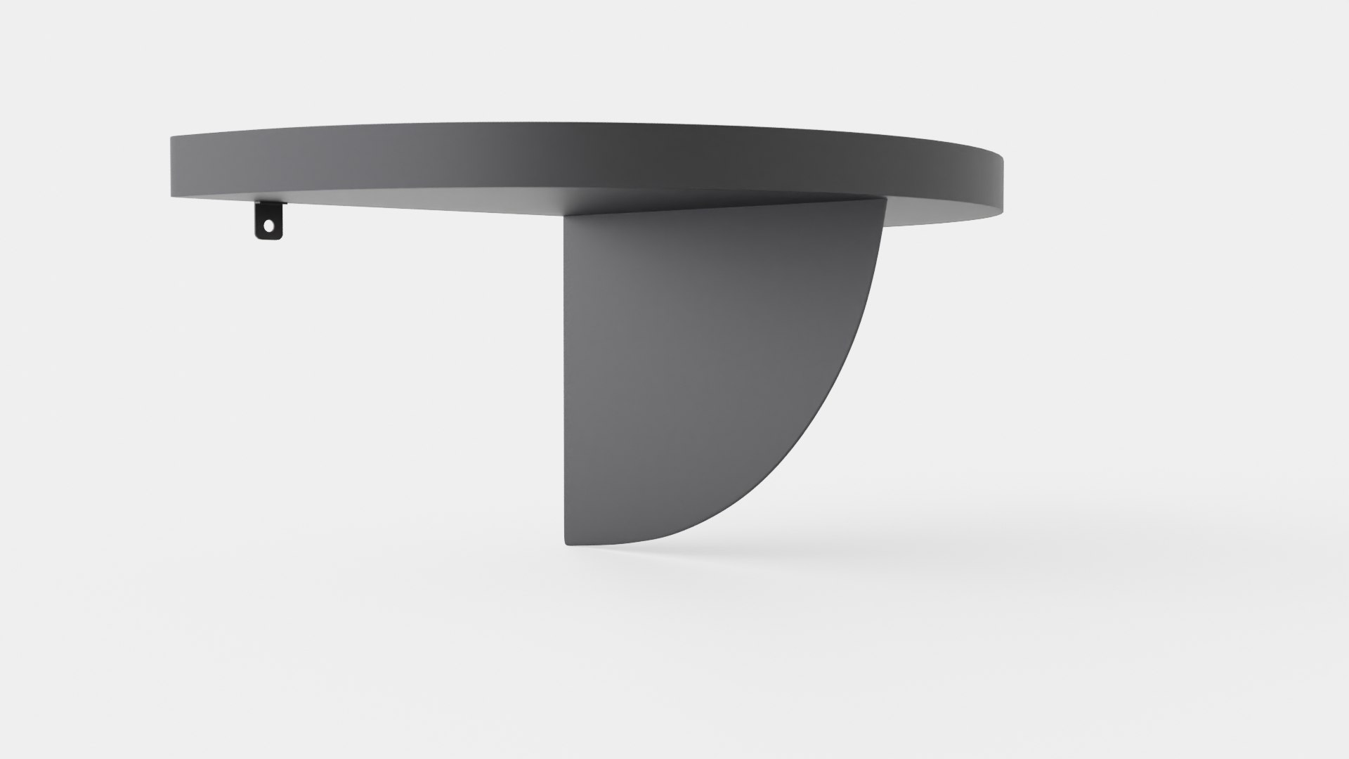 Metal Wall Shelf Black 3D Model - TurboSquid 2246701