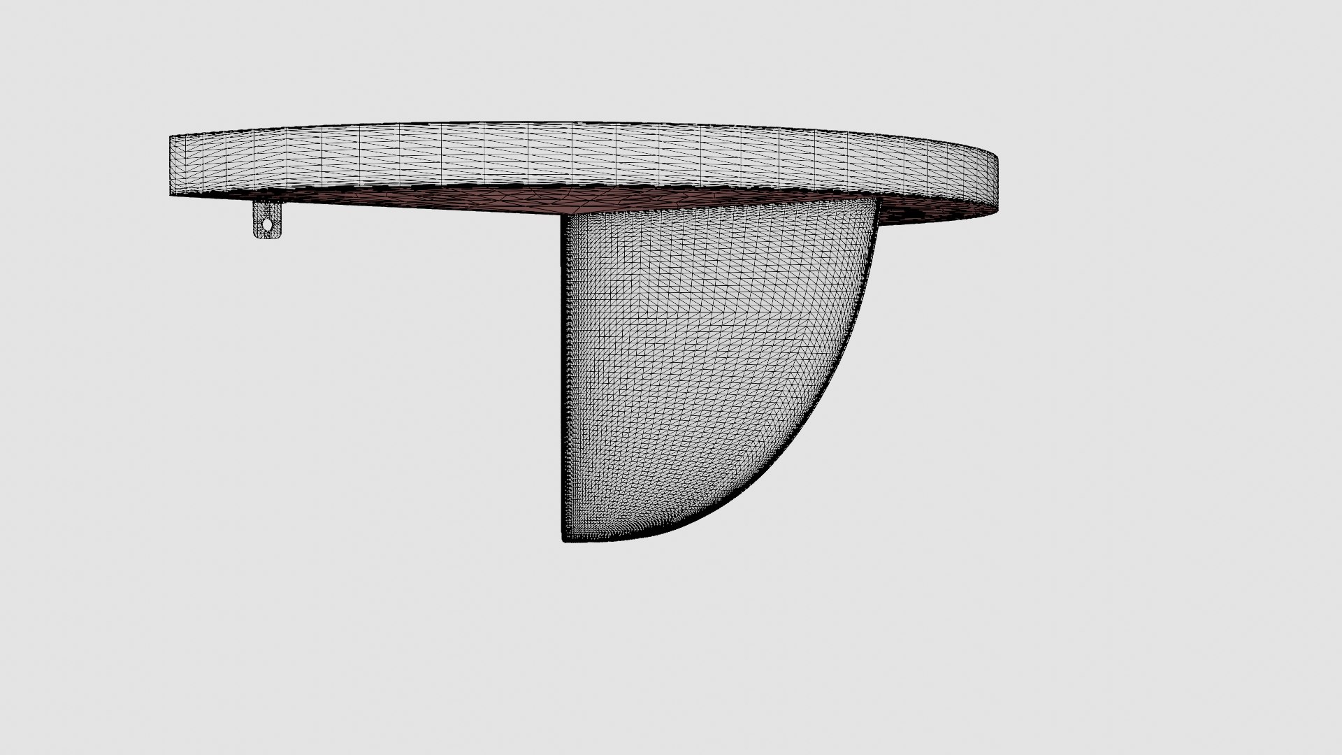 Metal Wall Shelf Black 3D Model - TurboSquid 2246701