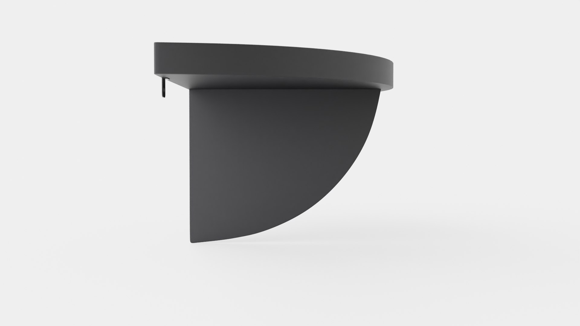 Metal Wall Shelf Black 3D Model - TurboSquid 2246701