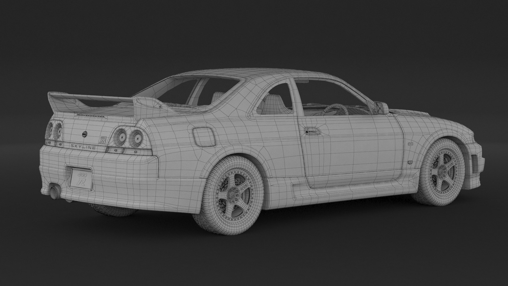 Car Nissan Skyline R33 Model - TurboSquid 1626326