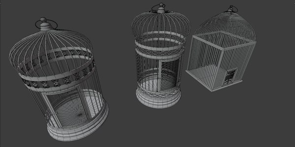 Bird cage 3D model - TurboSquid 1699321