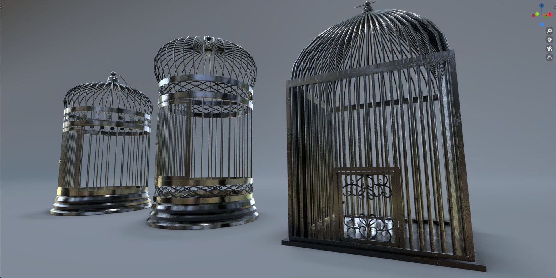 Bird Cage 3D Model - TurboSquid 1699321