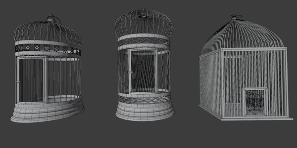 Bird cage 3D model - TurboSquid 1699321