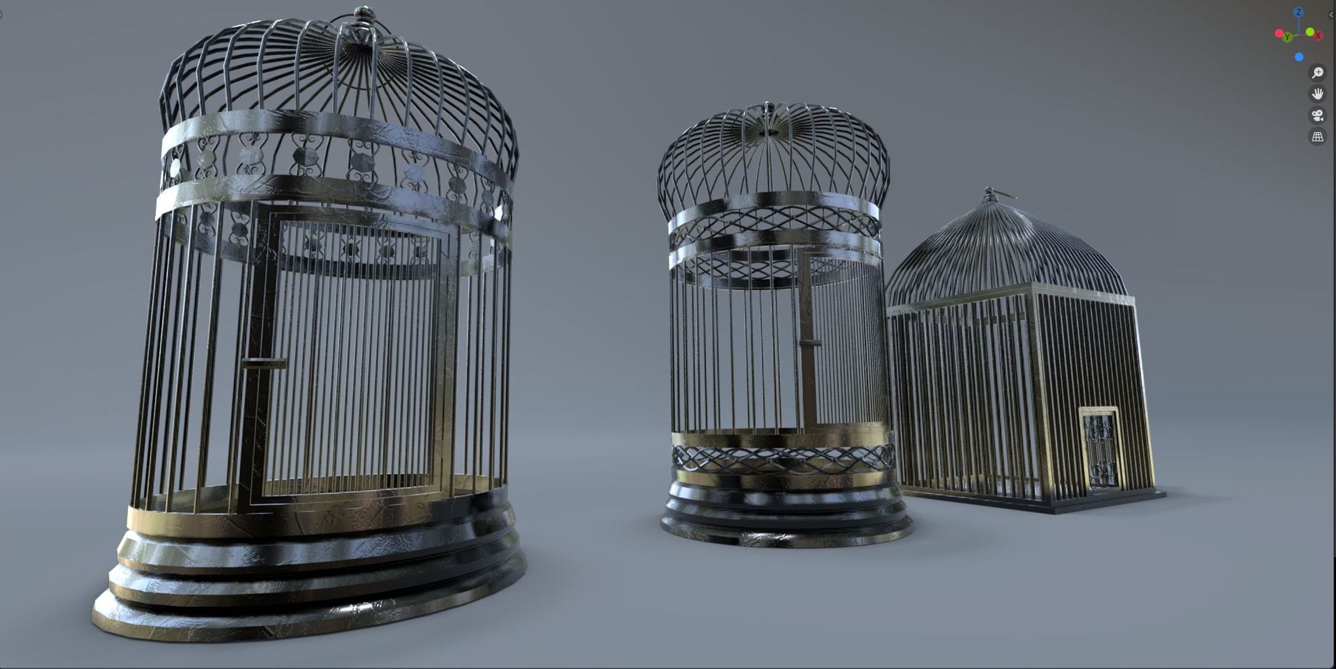 Bird Cage 3D Model - TurboSquid 1699321