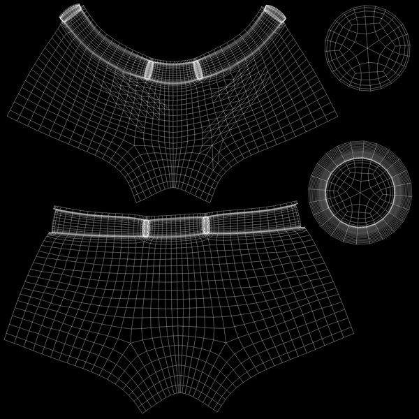 Leather Short Pants 3D model - TurboSquid 1983258