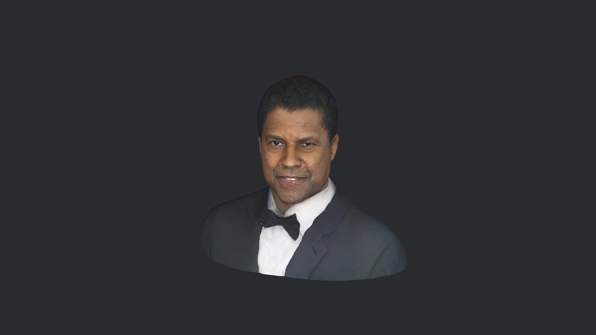 3D Model Denzel Washington-Realistic Bust Head Ready 3d Model ...
