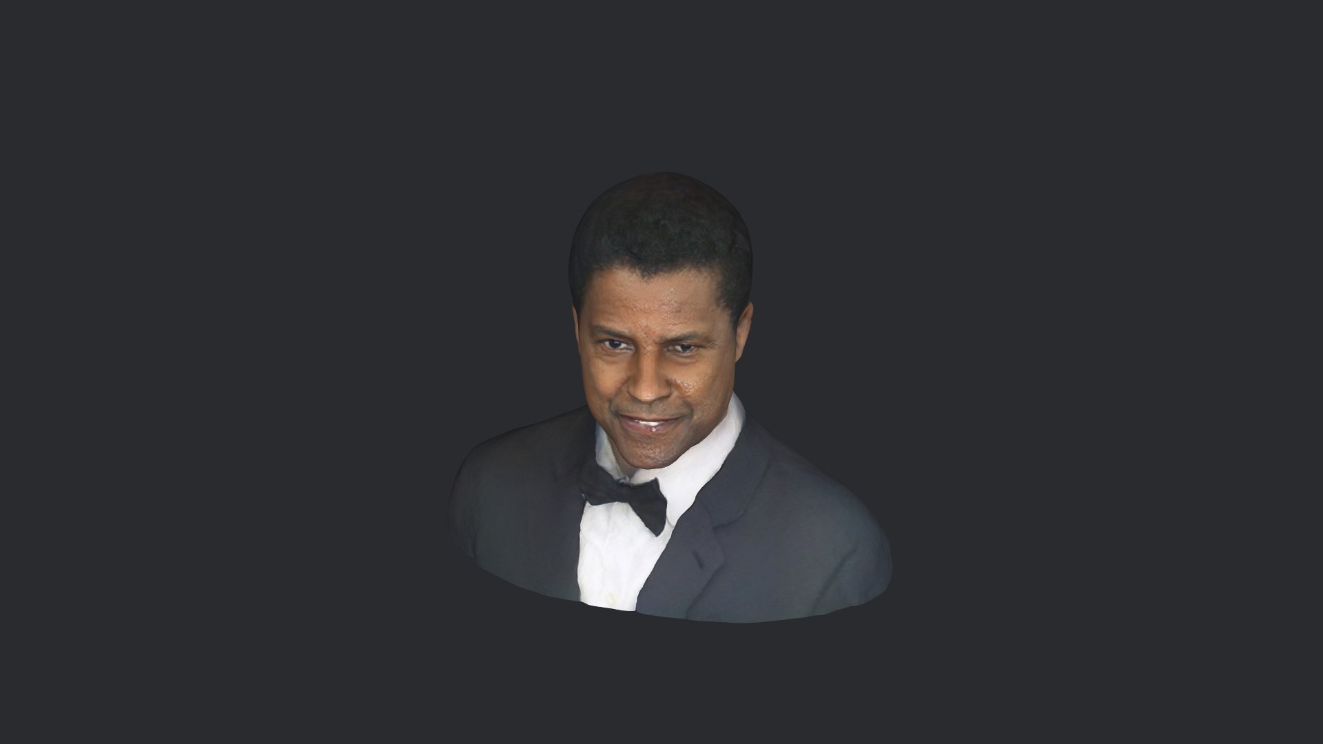 3D Model Denzel Washington-Realistic Bust Head Ready 3d Model ...