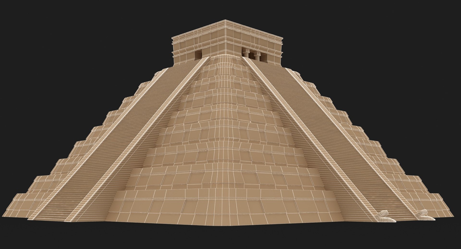 Chichen itza pyramid 3D model - TurboSquid 1257429