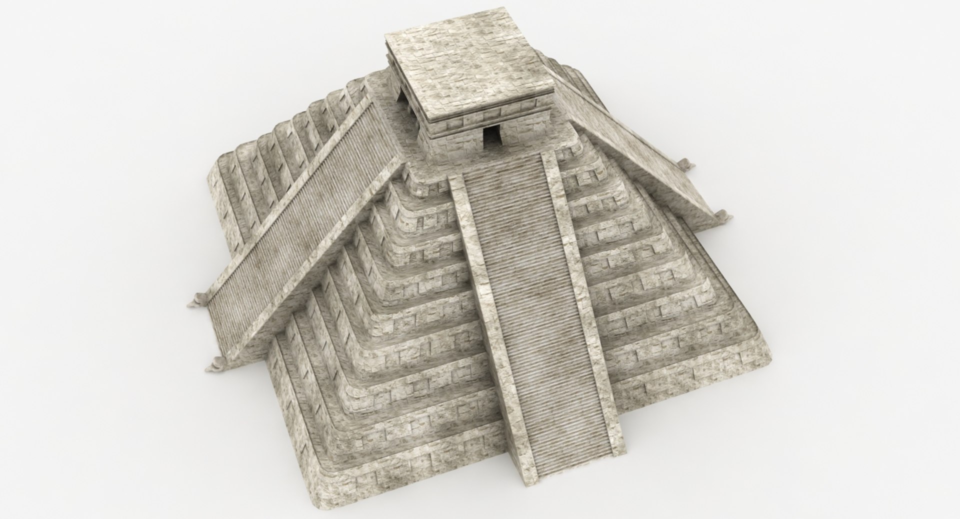 Chichen Itza Pyramid 3D Model - TurboSquid 1257429