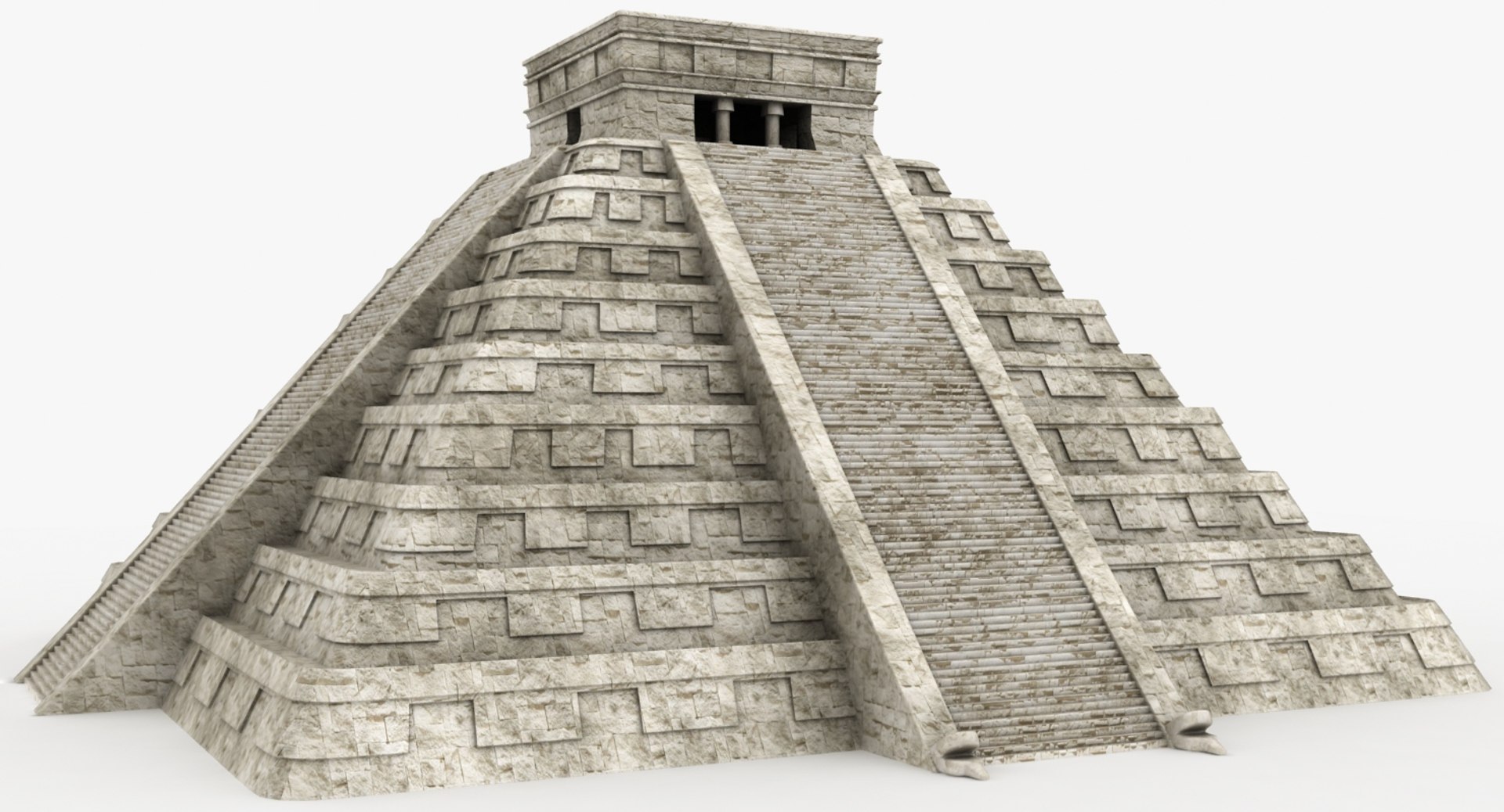 Chichen Itza Pyramid 3D Model - TurboSquid 1257429