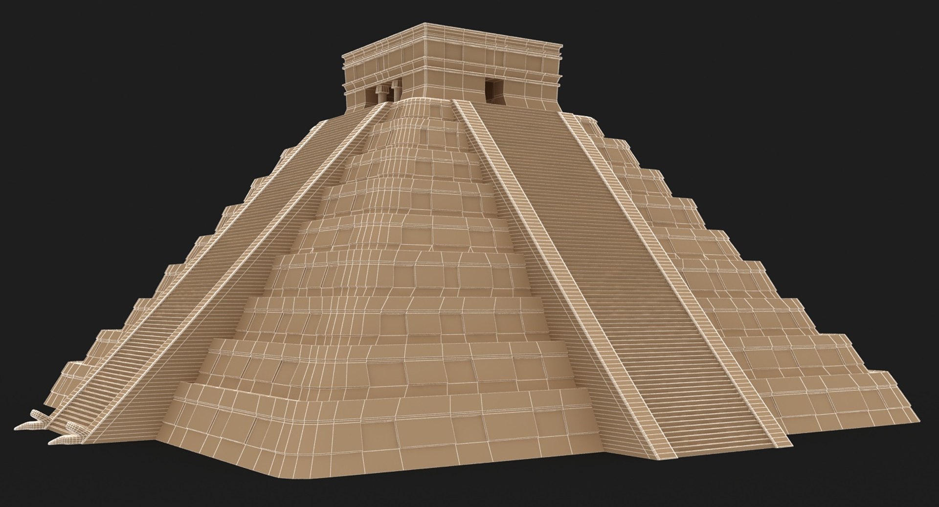 Chichen itza pyramid 3D model - TurboSquid 1257429