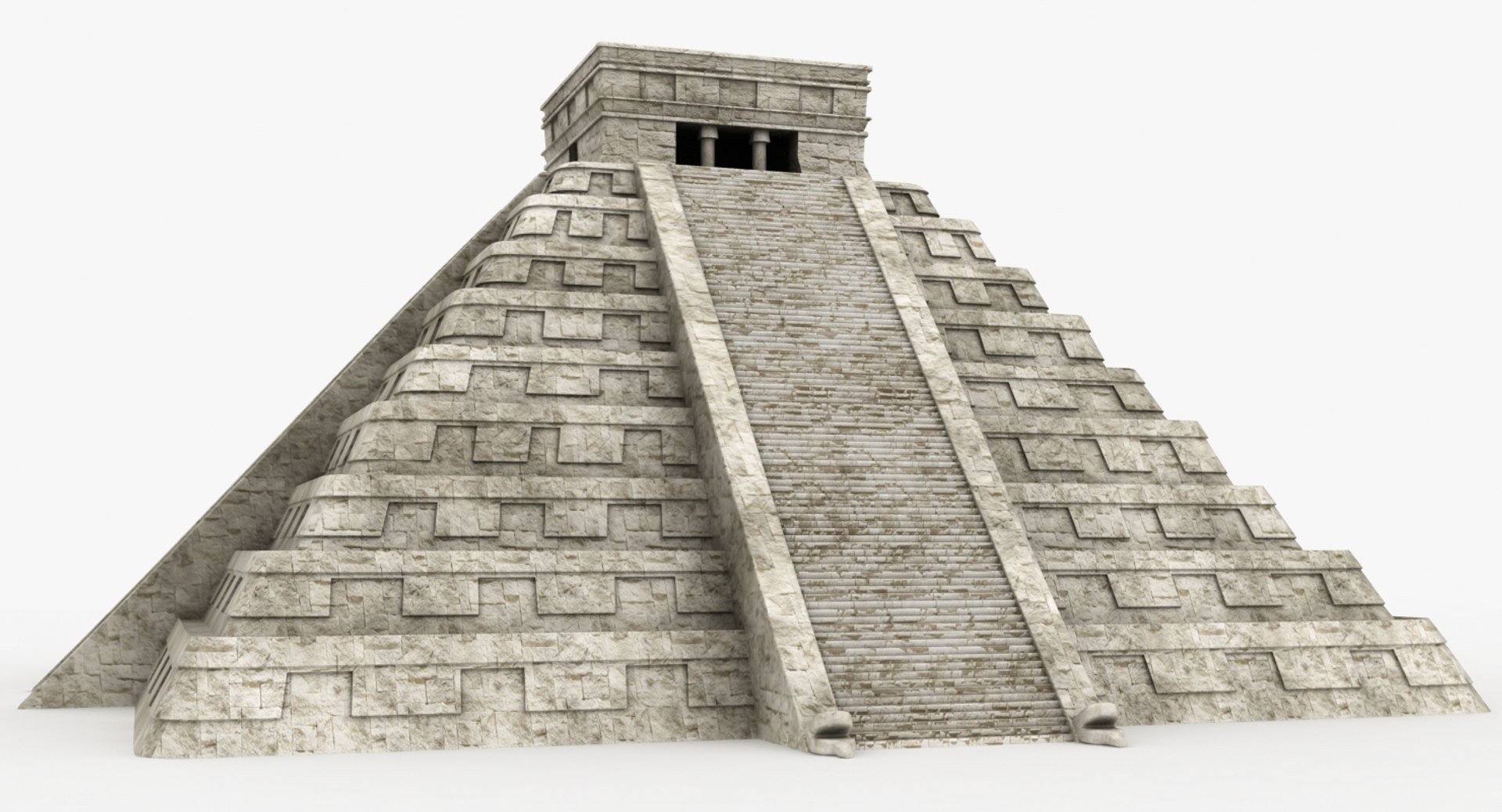 Chichen Itza Pyramid 3D Model - TurboSquid 1257429