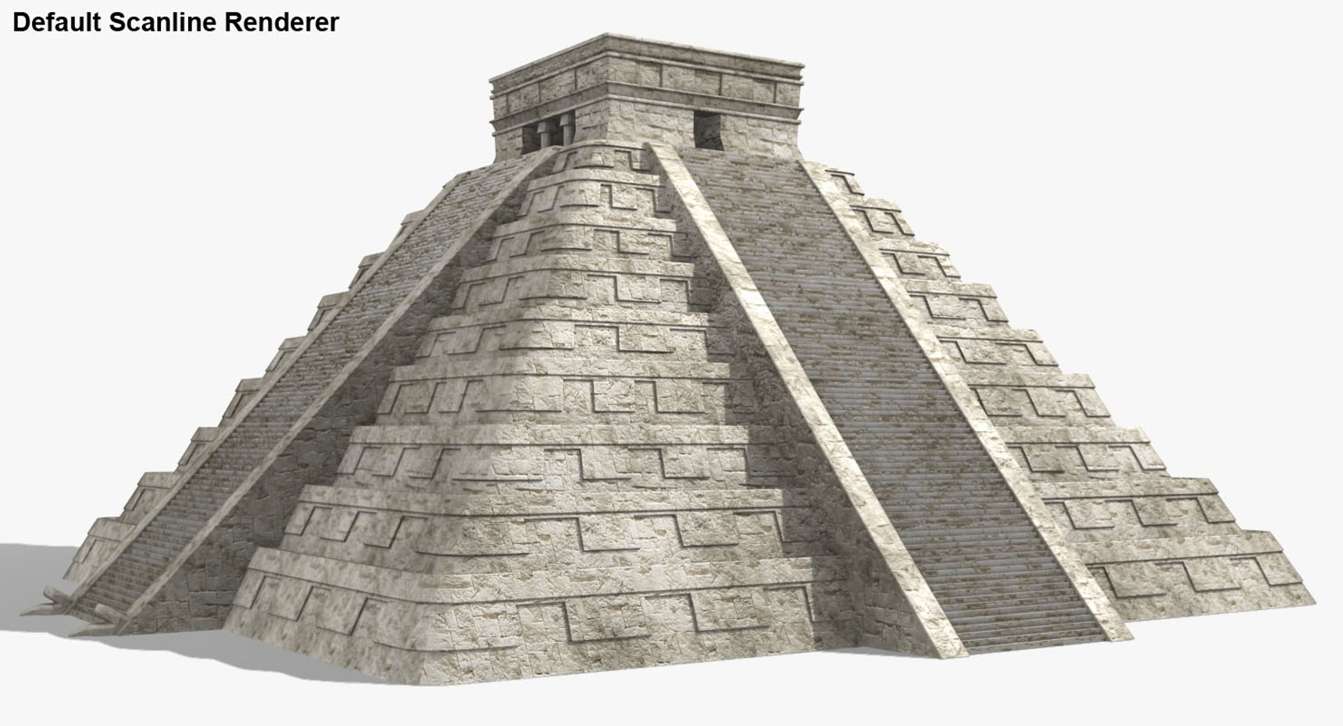 Chichen itza pyramid 3D model - TurboSquid 1257429