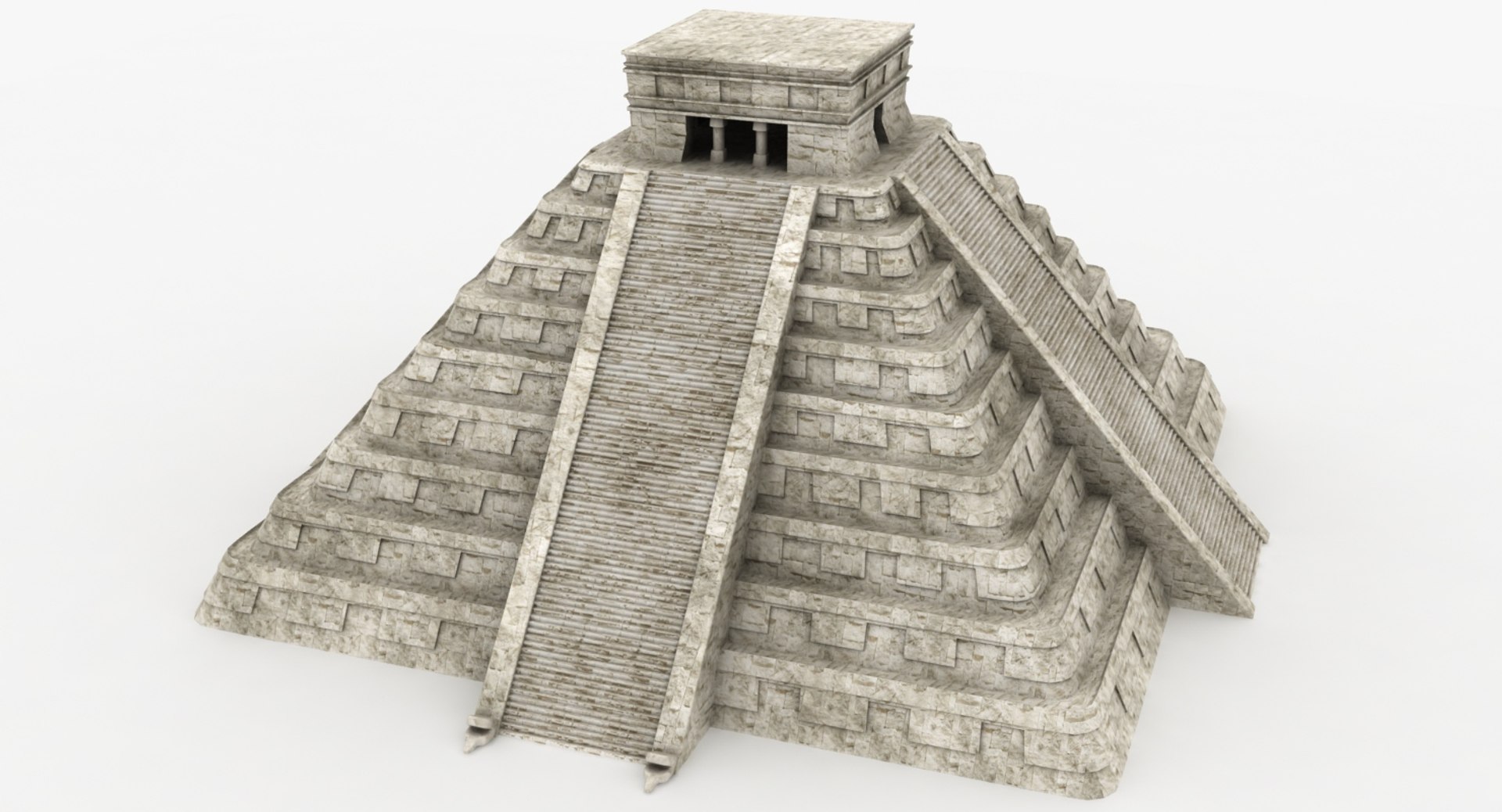 Chichen Itza Pyramid 3D Model - TurboSquid 1257429
