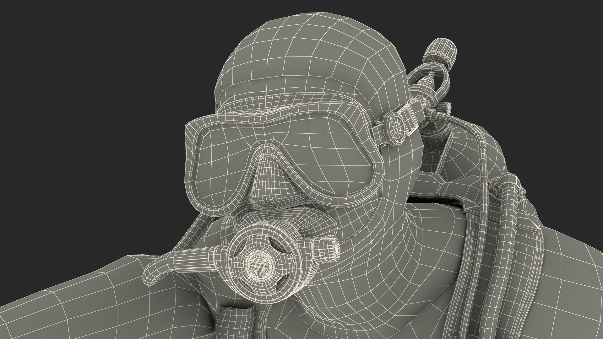 Diver With Underwater Speargun 3D Model - TurboSquid 1883182