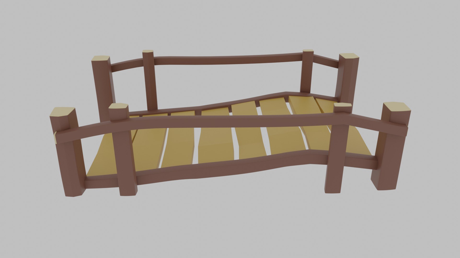 3D Cartoon Bridge Model - TurboSquid 2017942