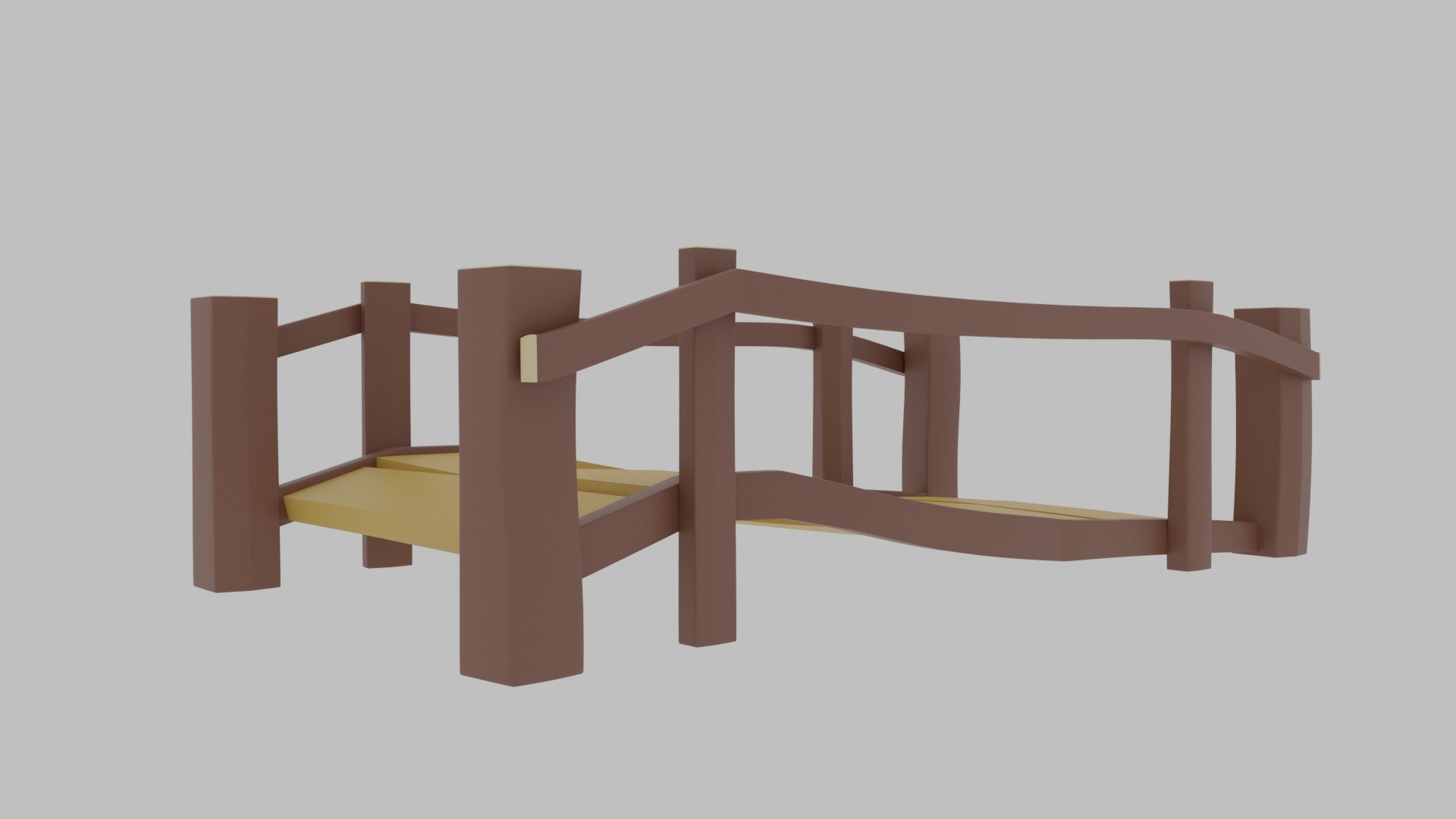 3D Cartoon Bridge Model - TurboSquid 2017942