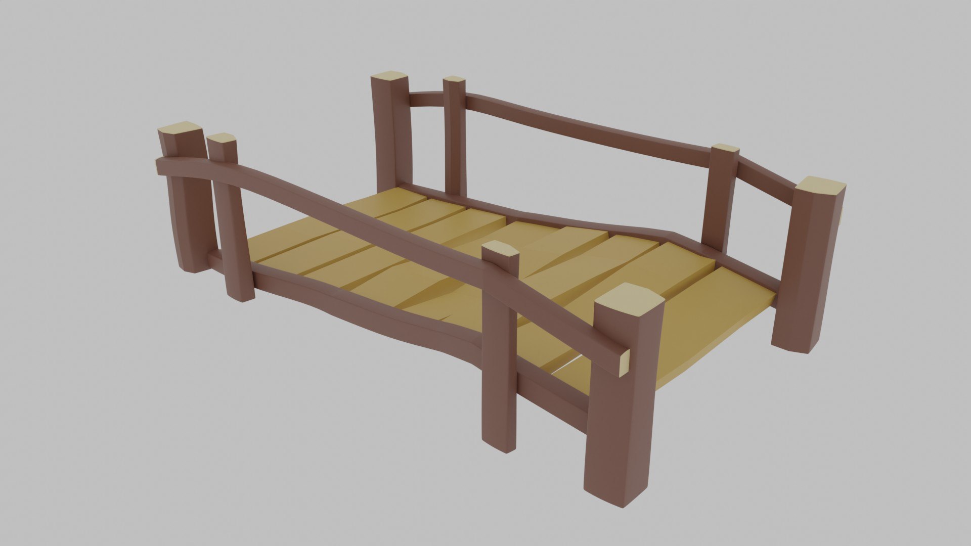 3D Cartoon Bridge Model - TurboSquid 2017942