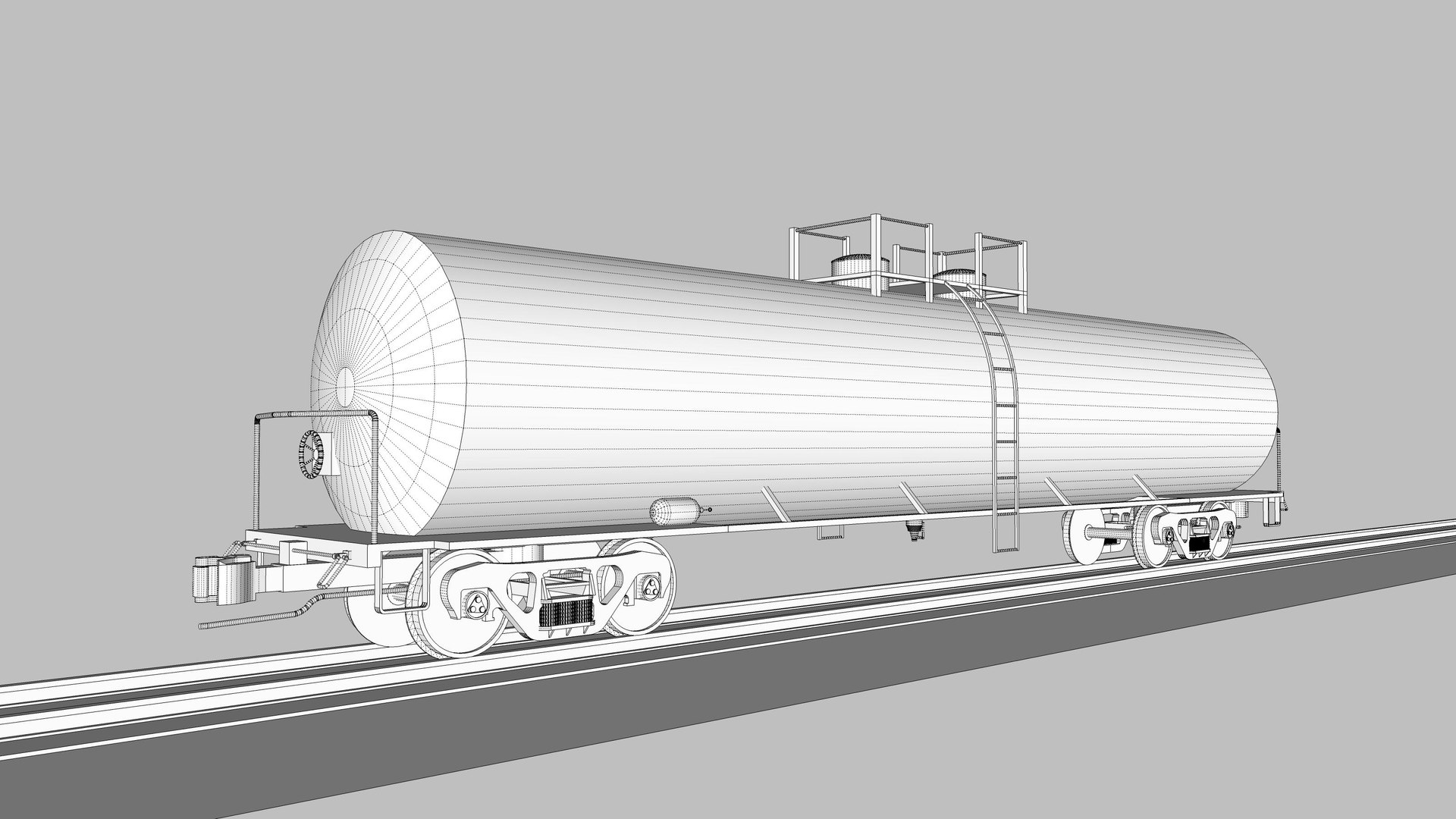 Freight Train Car - Tank Car 3D Model - TurboSquid 2248367
