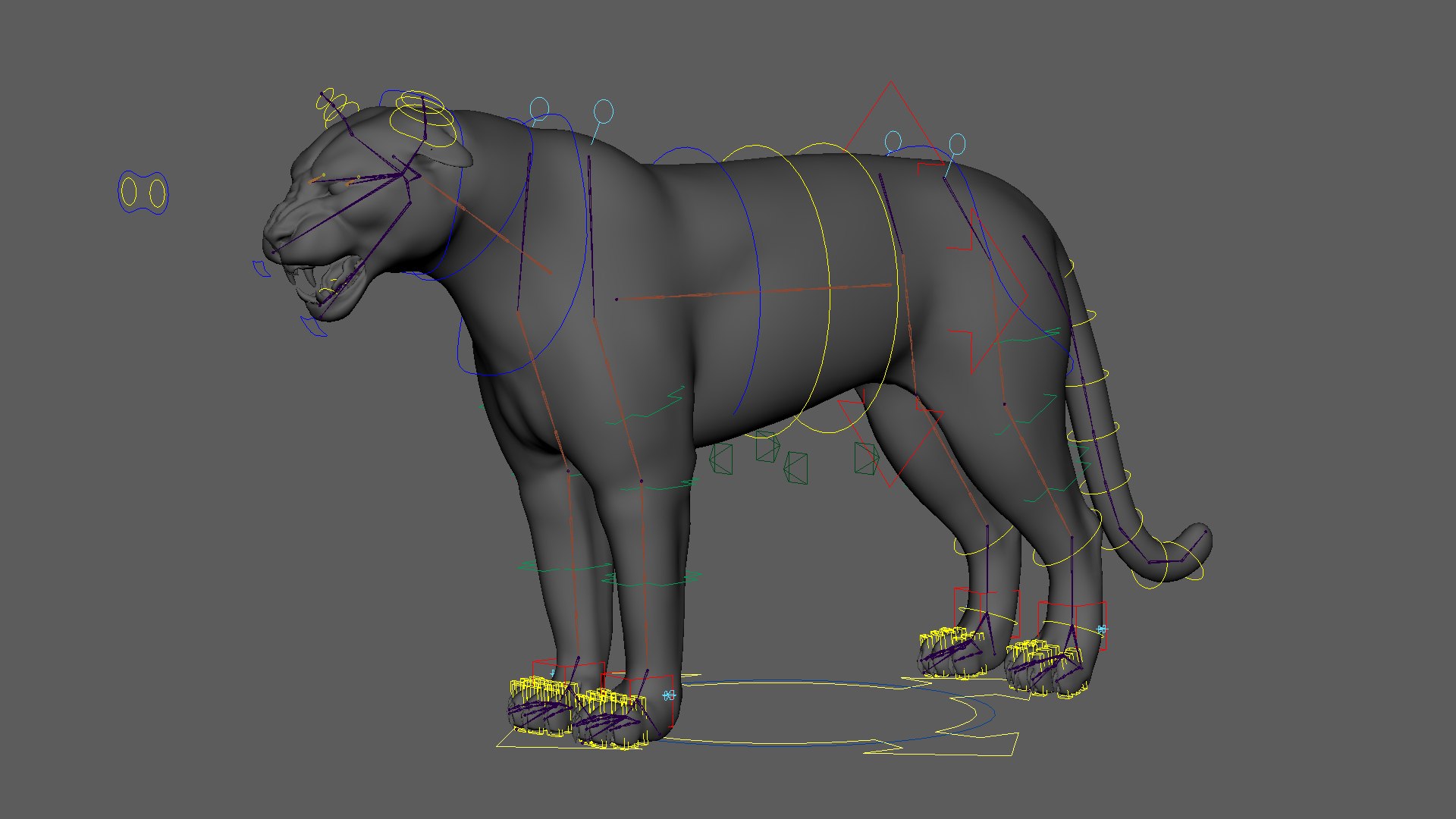 3D Bengal Tiger Rigged Fur Model - TurboSquid 1481177