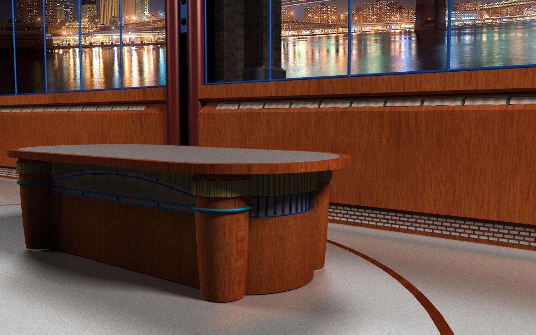 Film Set David Letterman 3d Max