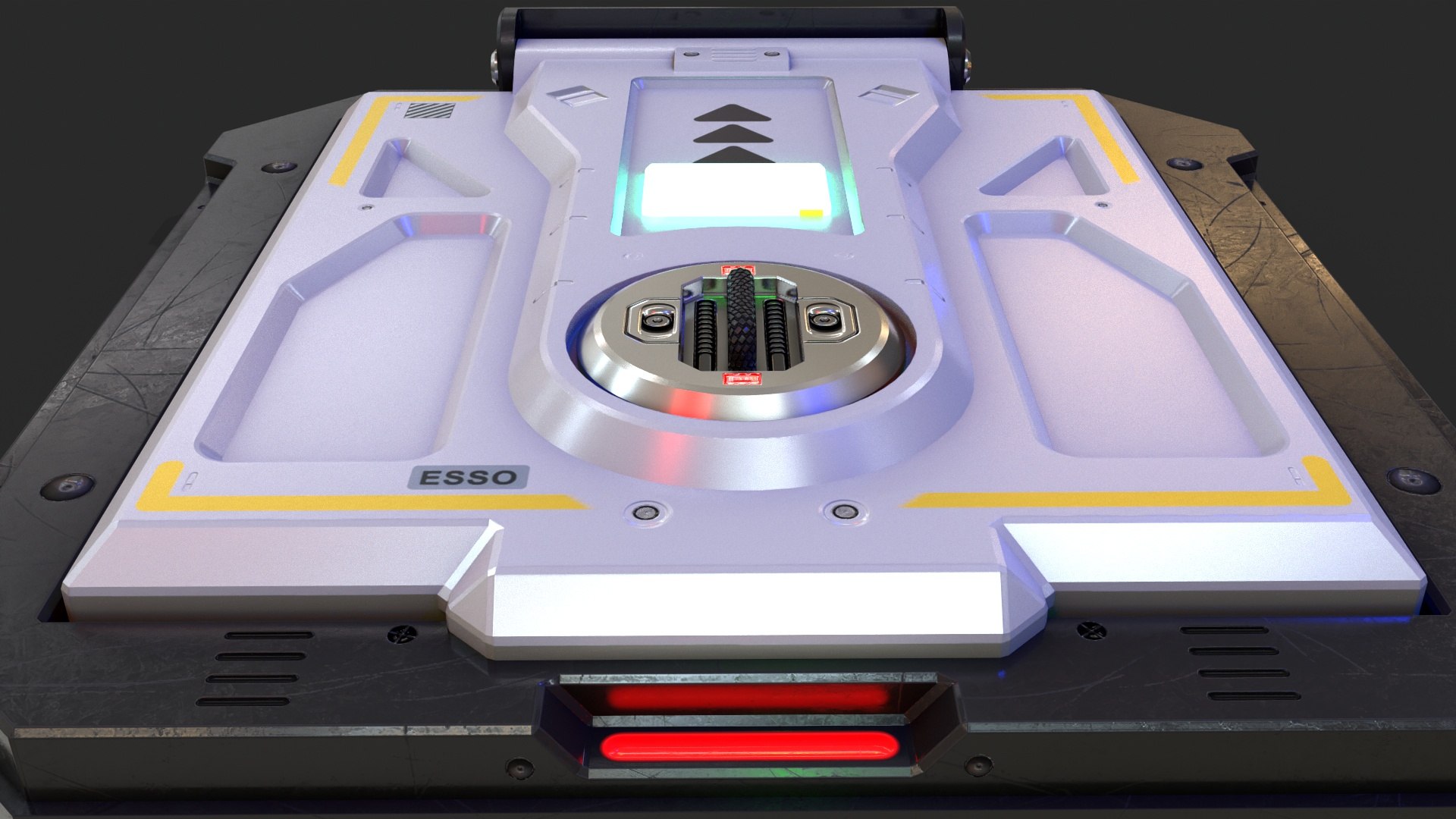 Sci-Fi Underground Access Door 3D - TurboSquid 2001760