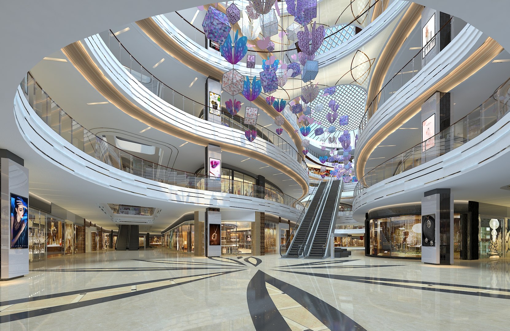 3D Shopping Mall 19 Model - TurboSquid 2095732