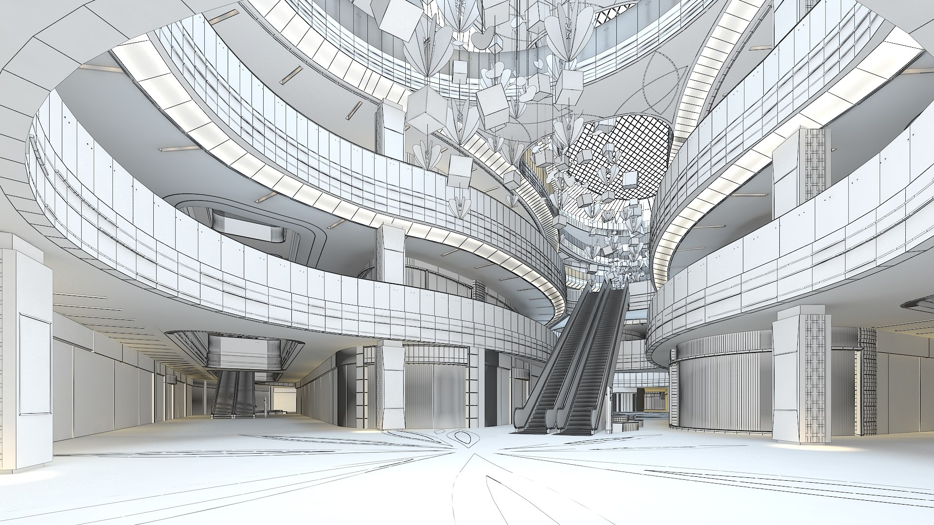 3D Shopping Mall 19 Model - TurboSquid 2095732