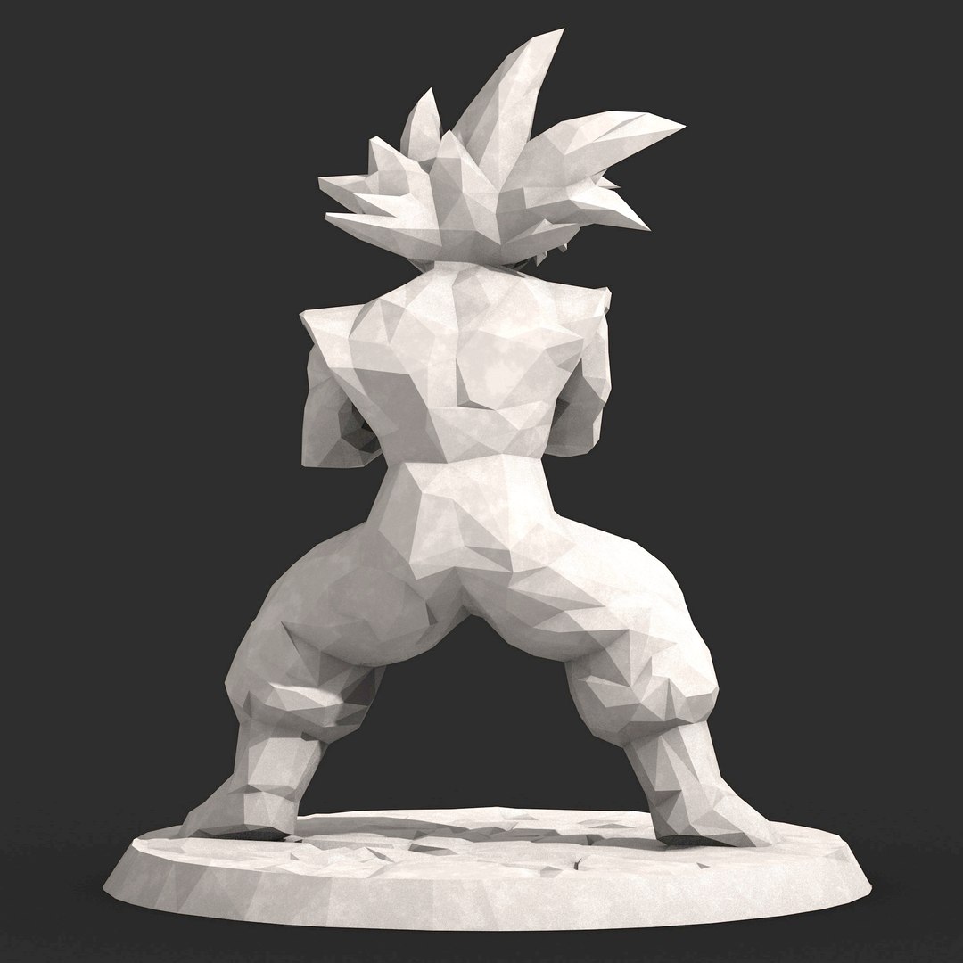 Goku Dragon Ball Low Poly 5 3D - TurboSquid 2301416