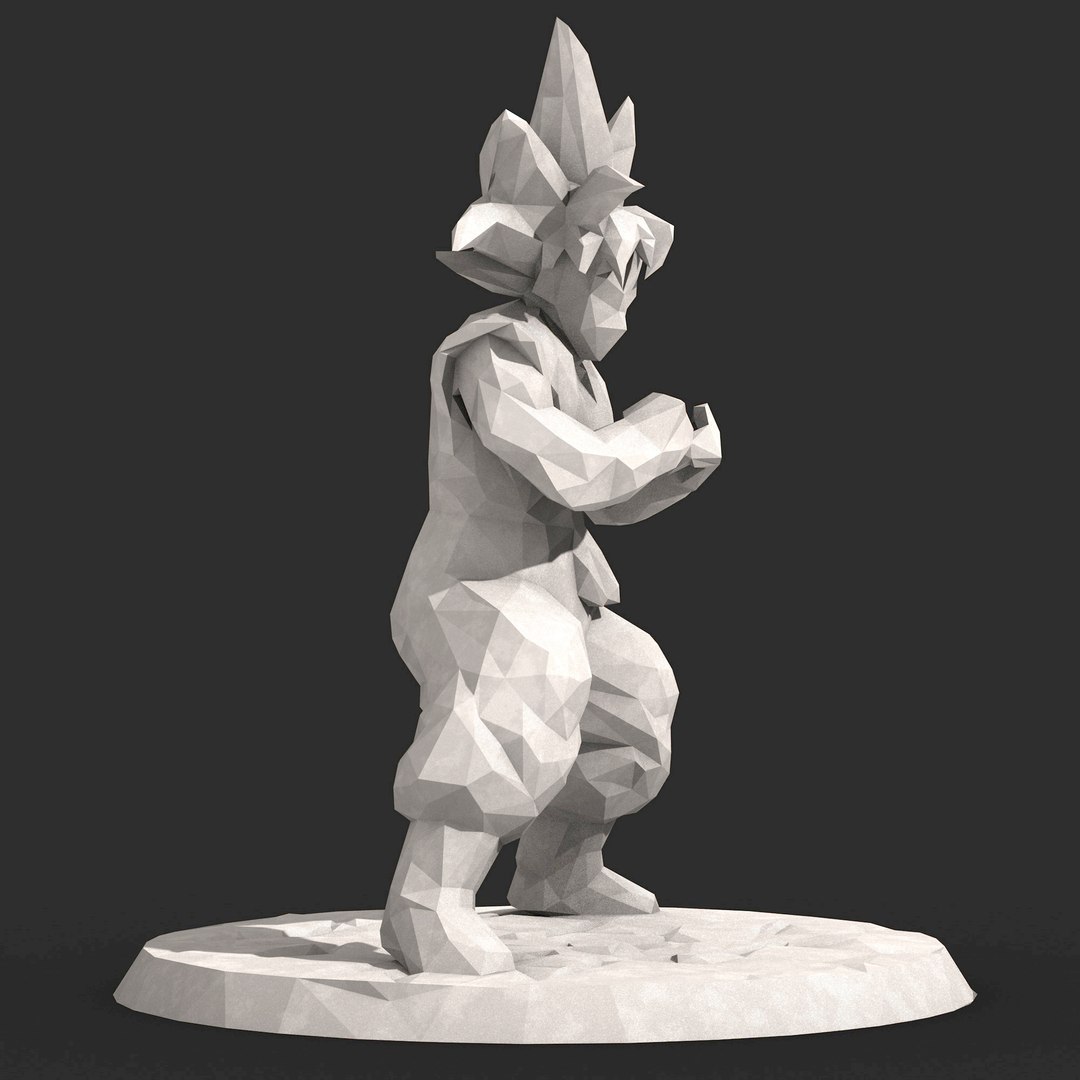 Goku Dragon Ball Low Poly 5 3D - TurboSquid 2301416