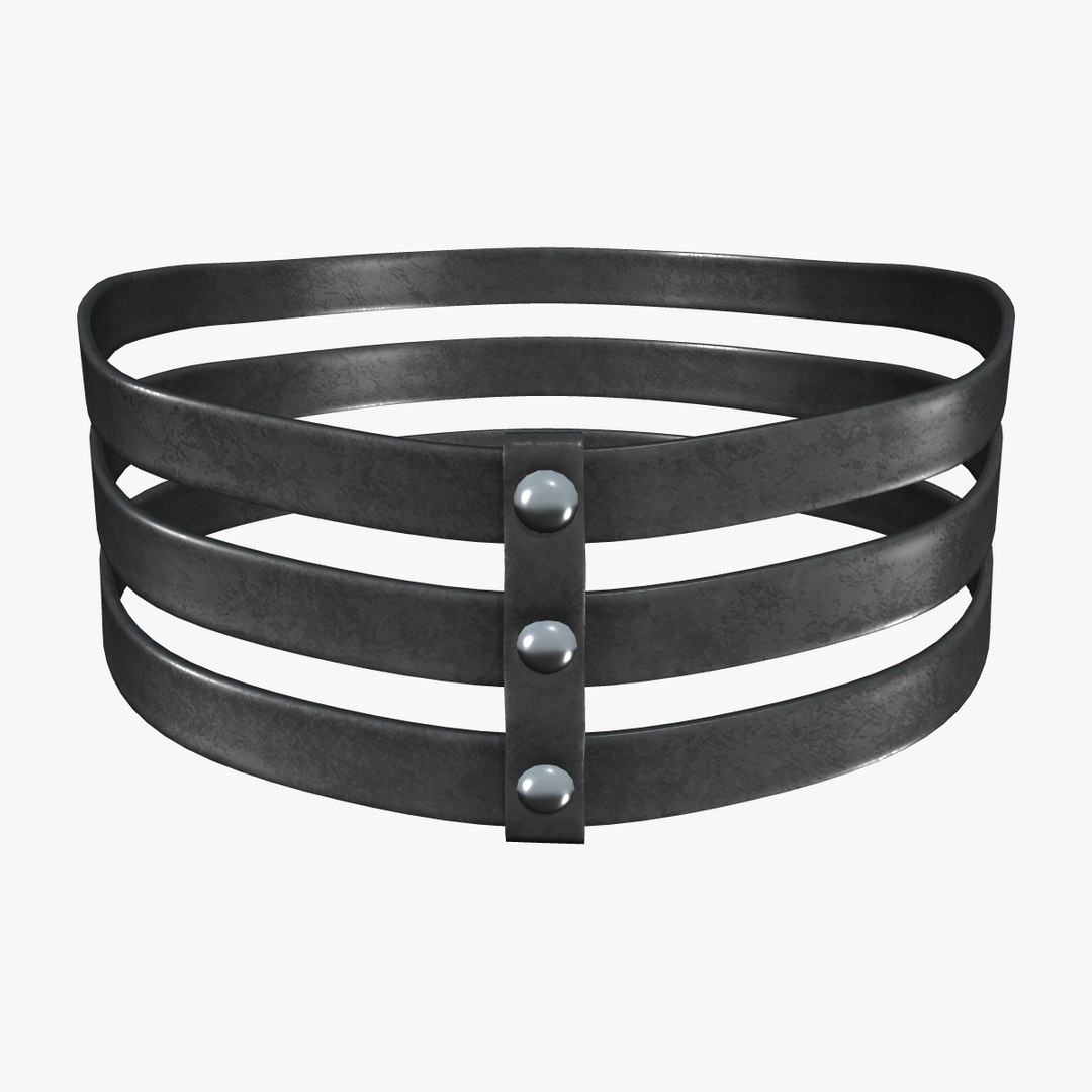 3 Tier Chocker Necklace 3D Model - TurboSquid 1940615