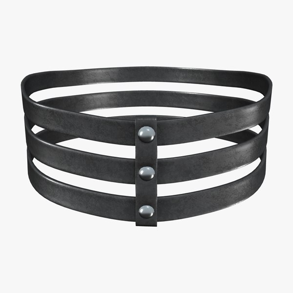 modelo 3d 3 Tier Chocker Necklace - TurboSquid 1940615