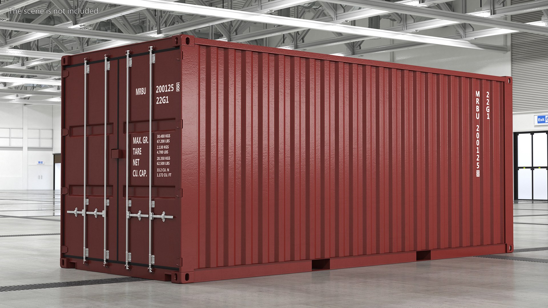 3D Cargo Shipping Container 20 Ft - TurboSquid 2207118