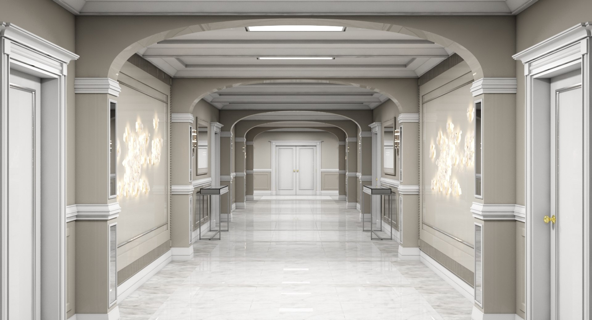 3D Corridor Interior 3 Model - TurboSquid 1253960