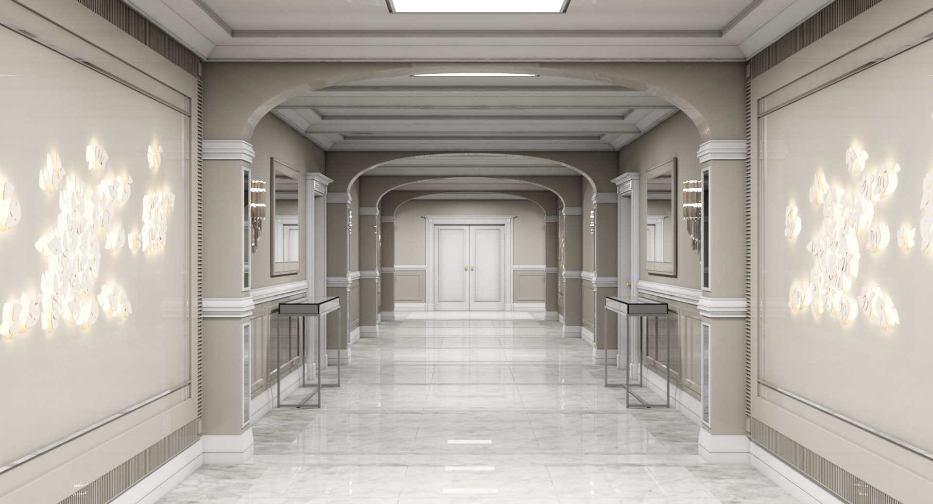 3D Corridor Interior 3 Model - TurboSquid 1253960