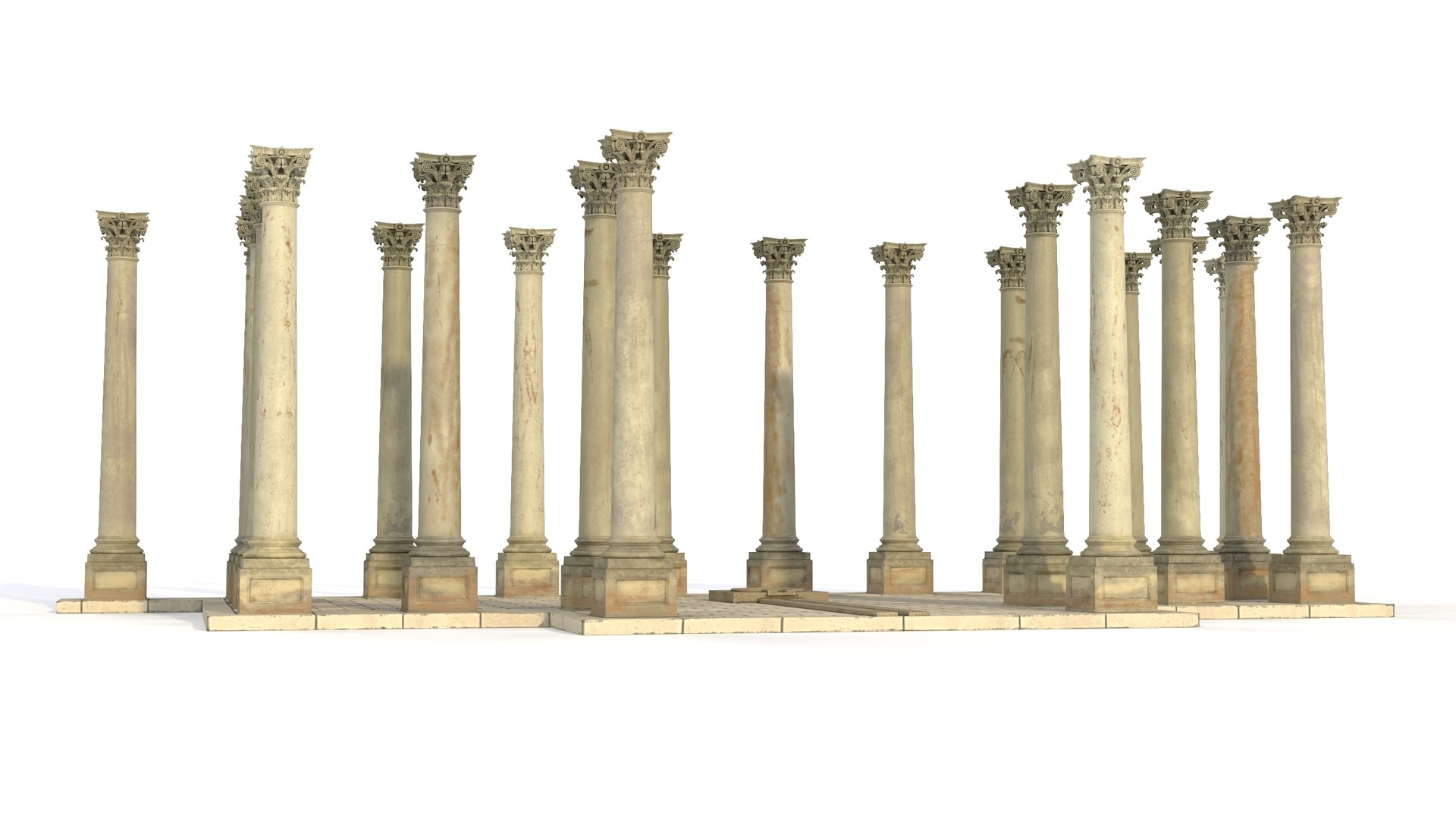 National Capitol Columns 3D Model - TurboSquid 2217215