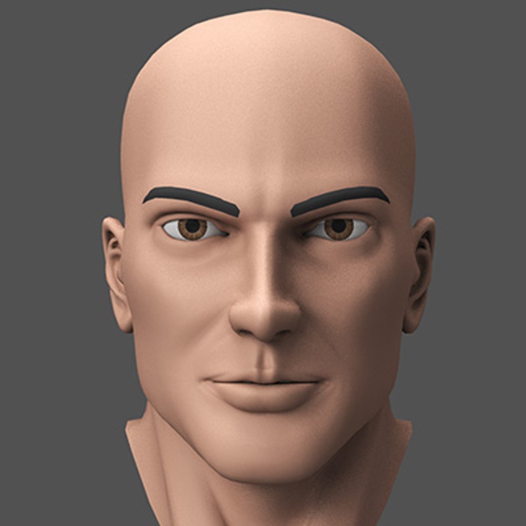 Lwo Male Hero Character Head