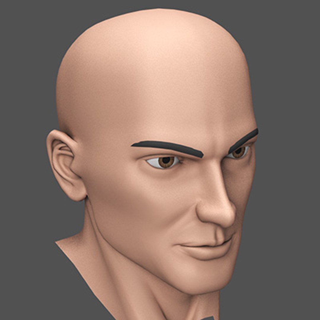 Lwo Male Hero Character Head