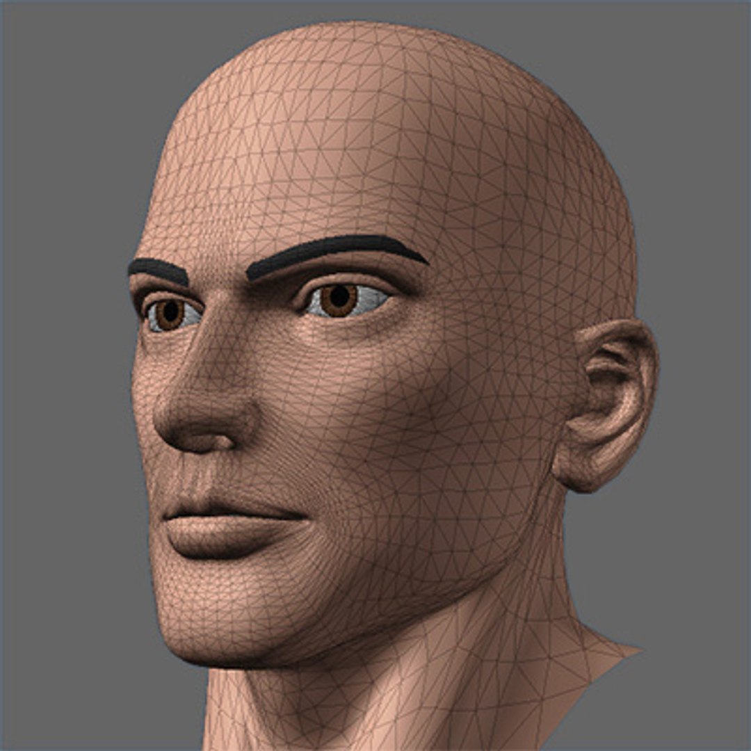 Lwo Male Hero Character Head