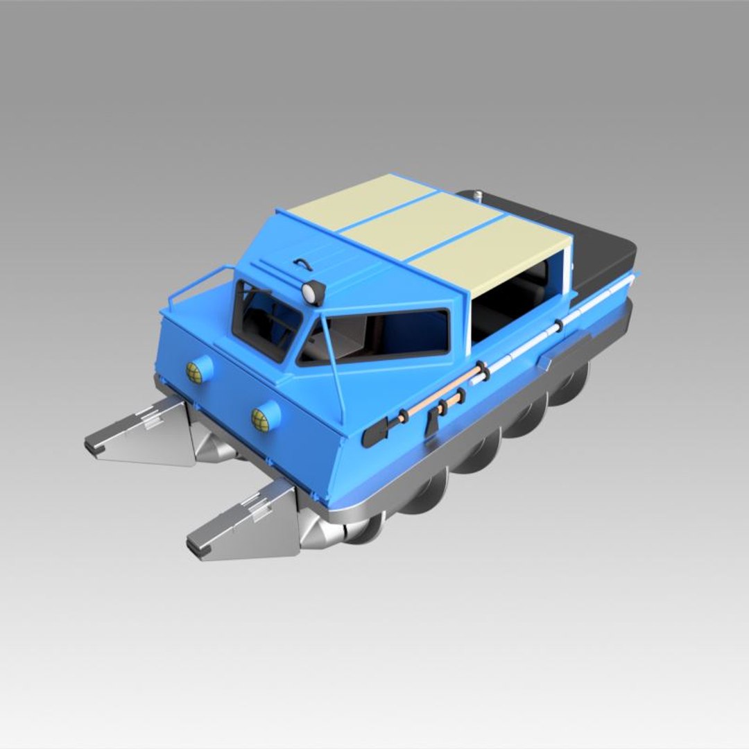 Screw terrain vehicle 3D model - TurboSquid 1428480